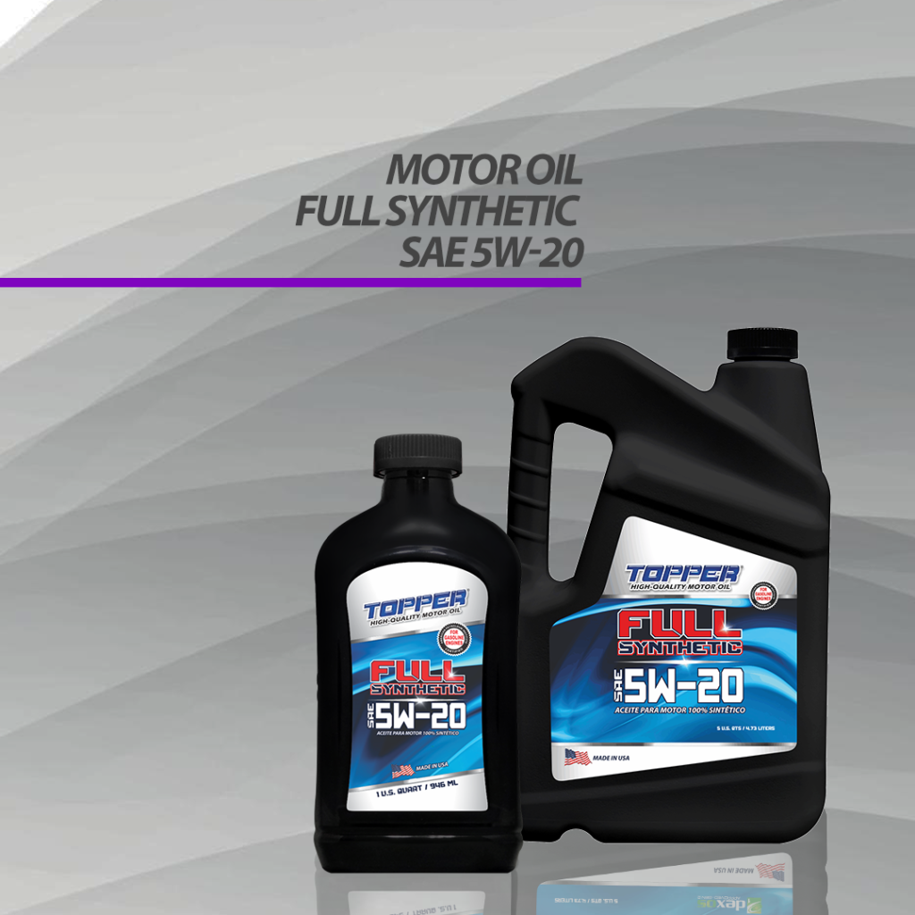 TOPPER® FULL SYNTHETIC MOTOR OIL 5W20 API SP – Sunshine