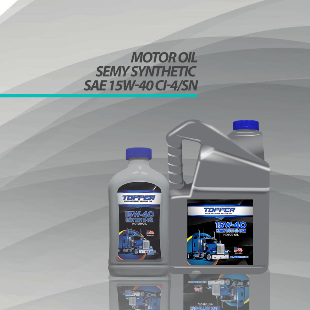 TOPPER®MOTOR OIL SEMI SYNTHETIC SAE 15W-40 CI-4/SN - Sunshine