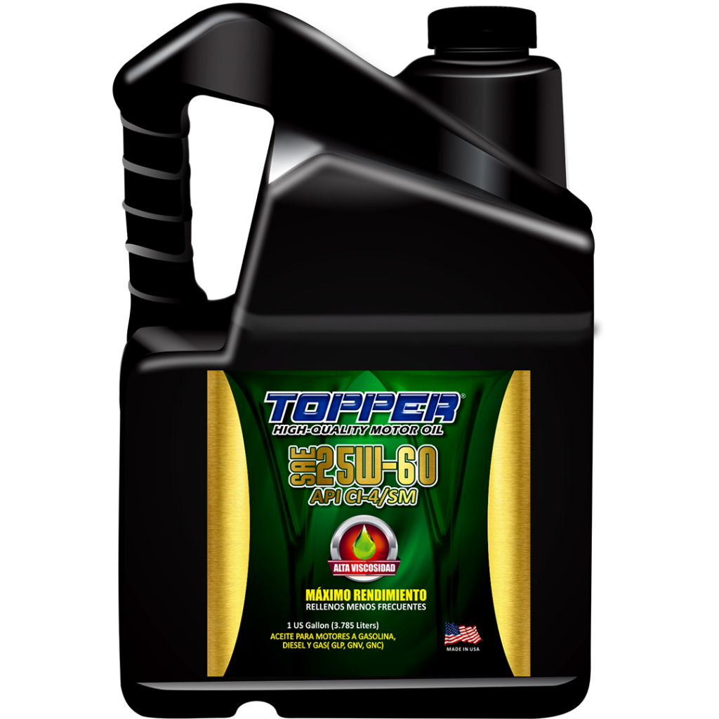 TOPPER® HIGH VISCOSITY MOTOR OIL SAE 25W-60 CI-4/SM – Sunshine