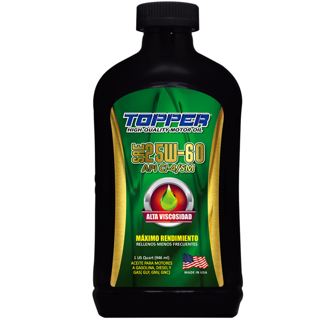 TOPPER® HIGH VISCOSITY MOTOR OIL SAE 25W-60 CI-4/SM – Sunshine