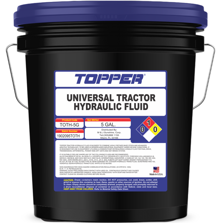 TOPPER® TRACTOR HYDRAULIC FLUID – Sunshine